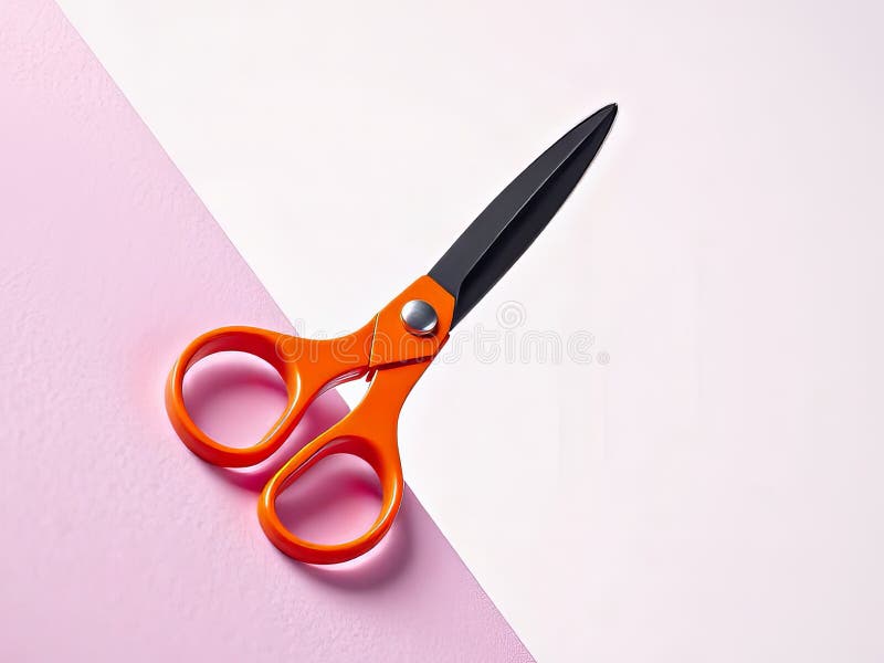 Closeup of Professional Office Scissors for Precise Paper Cutting a ...