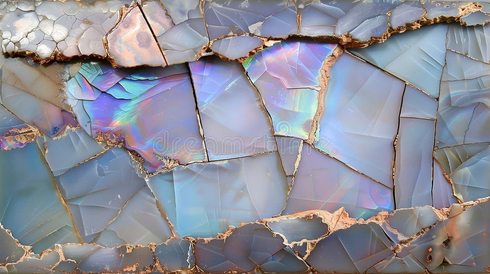 Vibrant Opal Background Featuring Iridescent Patterns and Unique Stone ...