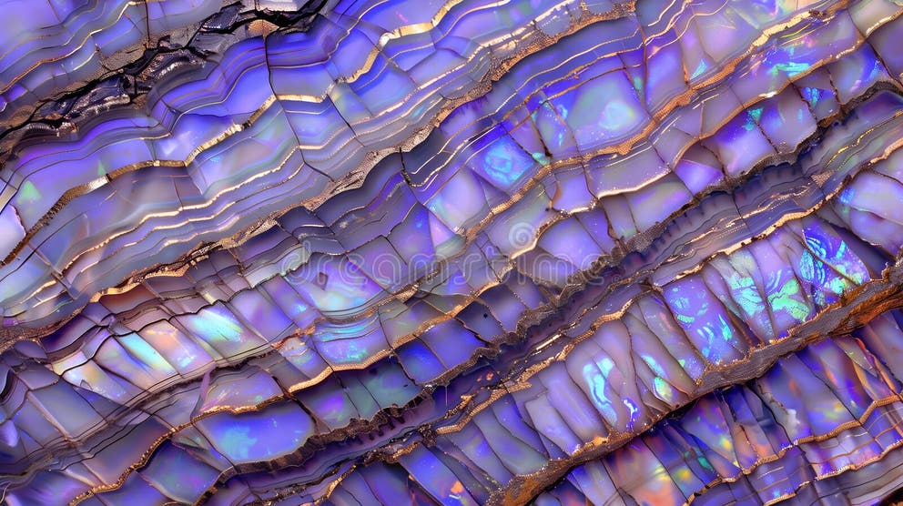 A Vibrant Opal Texture Background Displaying Mesmerizing Purple and ...