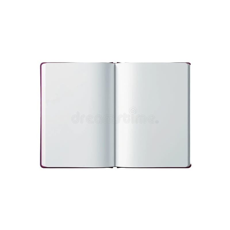 Vibrant Open Notebook with Blank Pages Invites Creativity and ...