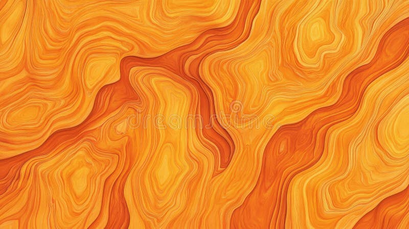 A Vibrant Orange Abstract Pattern with Overlapping, Organic Shapes ...