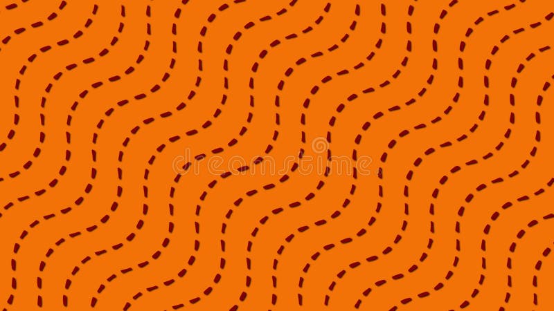 Vibrant Orange Wavy Pattern with Dashed Lines Stock Footage - Video of ...