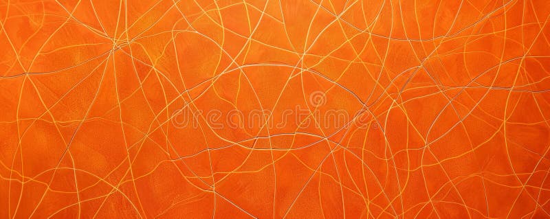 Vibrant Orange Background Pattern Interlocking Lines Adding Stock ...