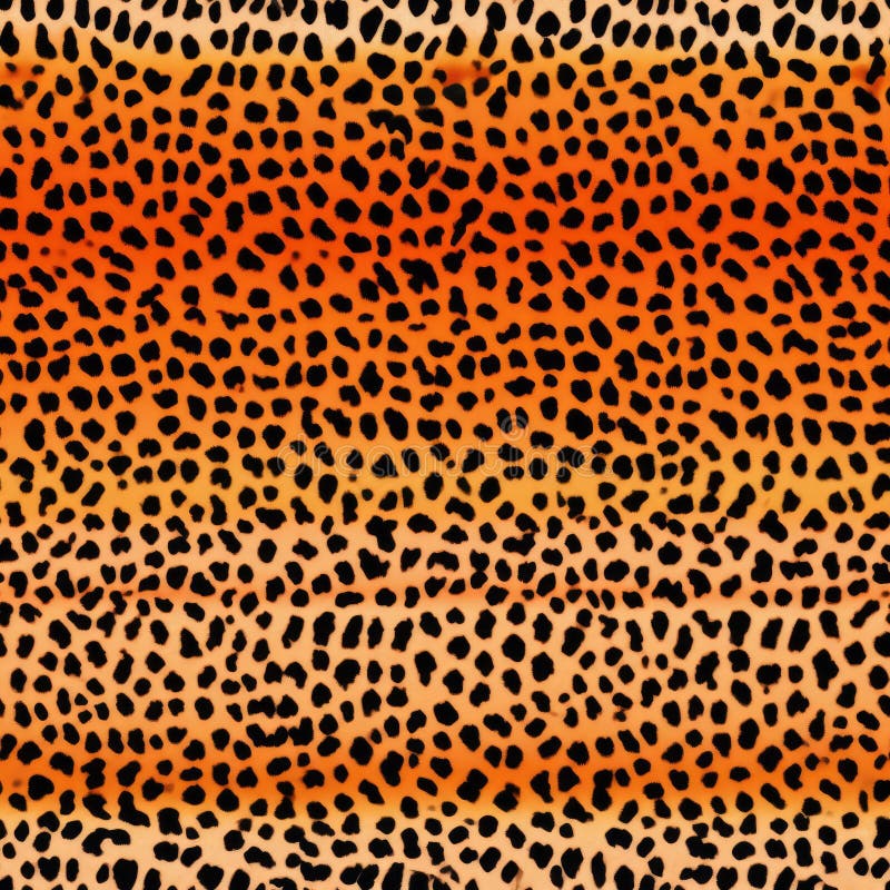 Vibrant Orange and Black Leopard Print Texture Background Stock Image ...