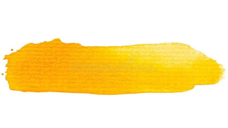 Vibrant Orange Brushstroke on White Background - Abstract Art Design ...