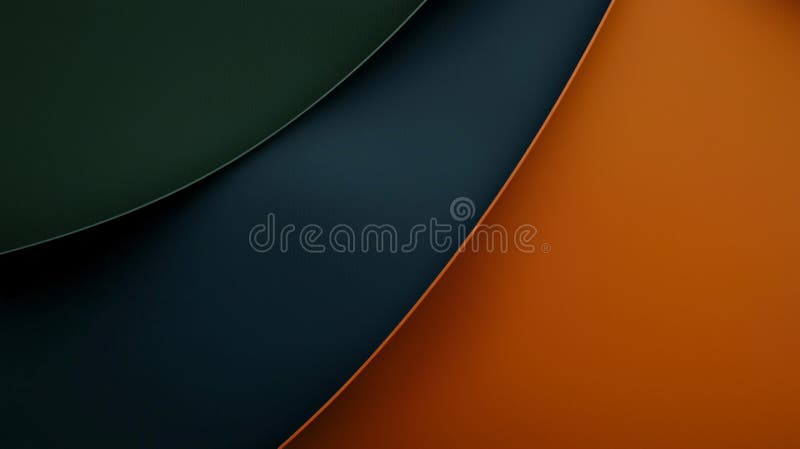 Vibrant Orange, Calming Blue, and Refreshing Green Paper Curves Create ...