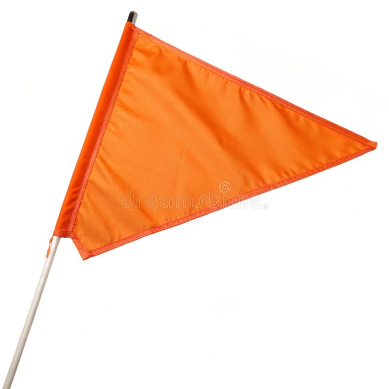 Orange Flag with Om Hindu Sign. Bhagwa Vector Flag Symbol Stock Vector ...