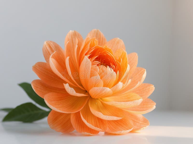 Vibrant Orange Floral Bloom with Radiant Petals and Captivating Texture ...