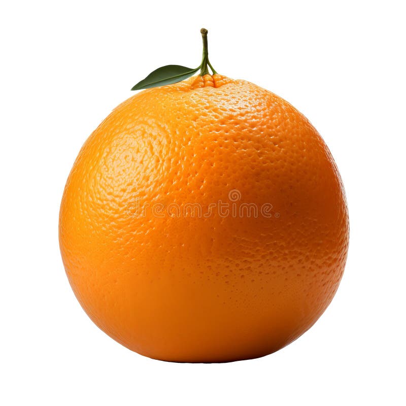 Vibrant Orange, Full-bodied Figure Depicted Against a Clear, See ...