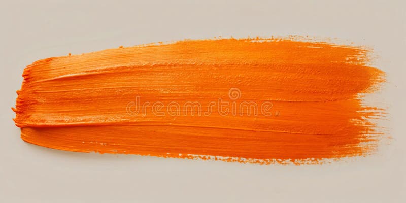 Vibrant Orange Paint Stroke Texture on Neutral Background Ideal for ...