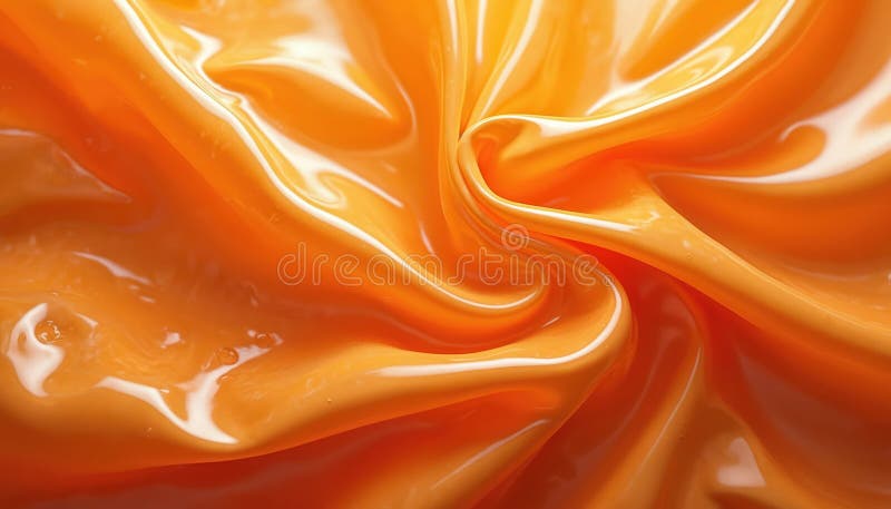 Vibrant Orange Plastic Sheet Texture with Glossy, Crumpled, Reflective Surface. Smooth, Shiny ...