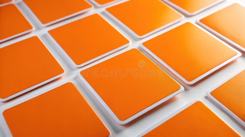 Vibrant Orange Rectangle Stickers a Versatile Design Element for Crafts ...