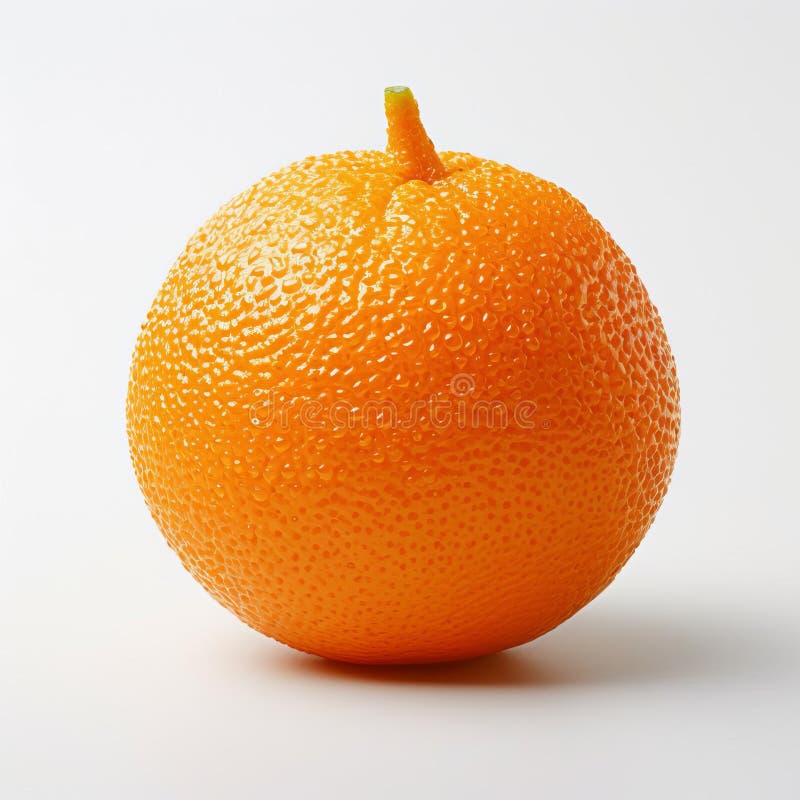 Vibrant Orange with Shiny Bumpy Texture on White Background Stock ...