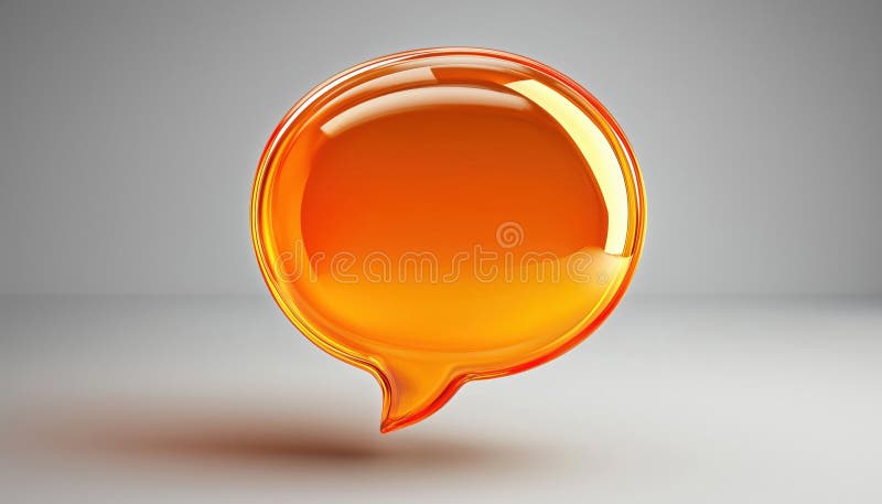 Vibrant Orange Speech Bubble for Effective Social Media Communication ...
