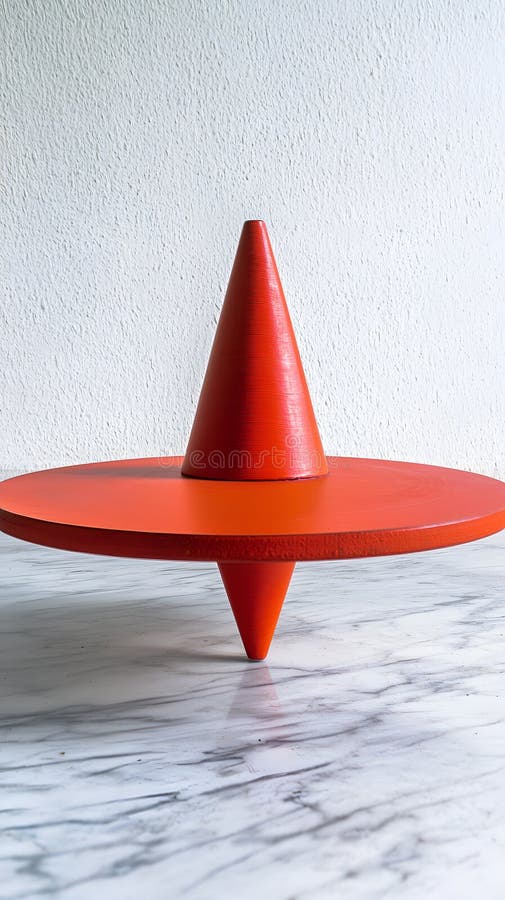 Colorful Orange Spinning Top Toy Stock Illustration - Illustration of ...