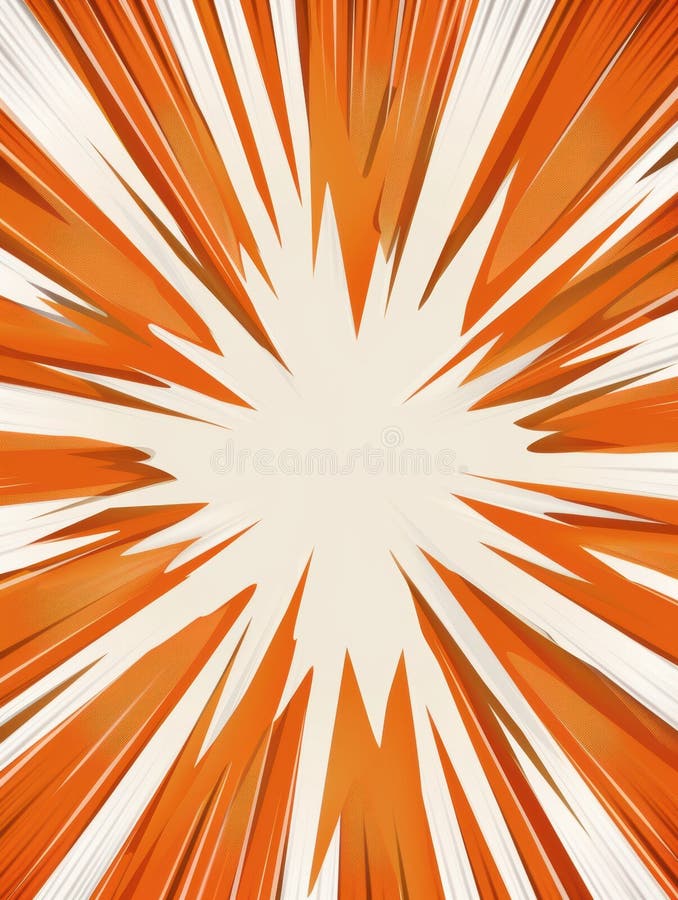 Vibrant Orange Starburst Pattern Stock Illustration - Illustration of ...