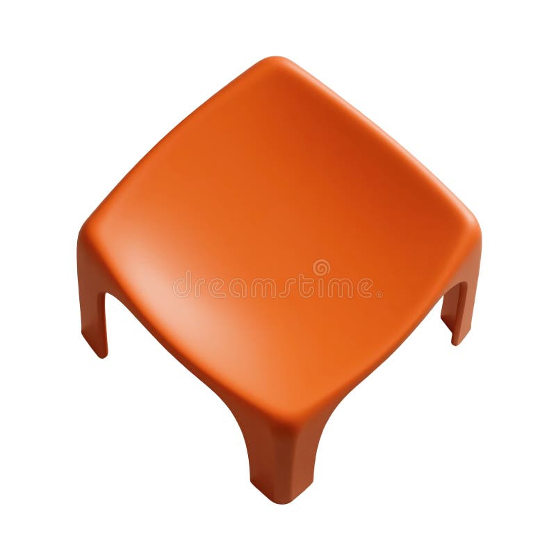 Vibrant Orange Stool with Sleek Design, Perfect for Modern Spaces and ...