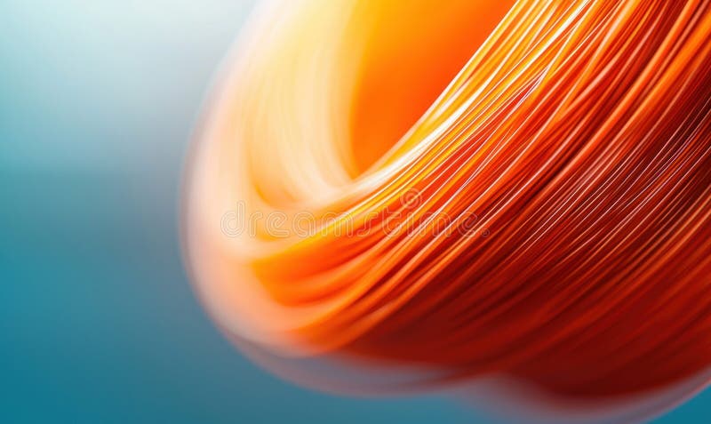 Vibrant Orange Swirl stock illustration. Illustration of vibrant ...