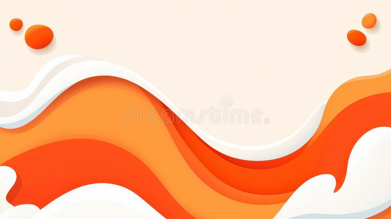 A Vibrant Orange Swoosh Flows Gracefully, Creating an Elegant and ...