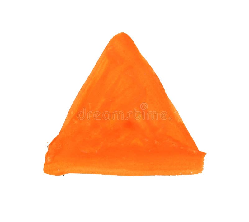 Vibrant Orange Triangle Art Design Stock Illustration - Illustration of ...