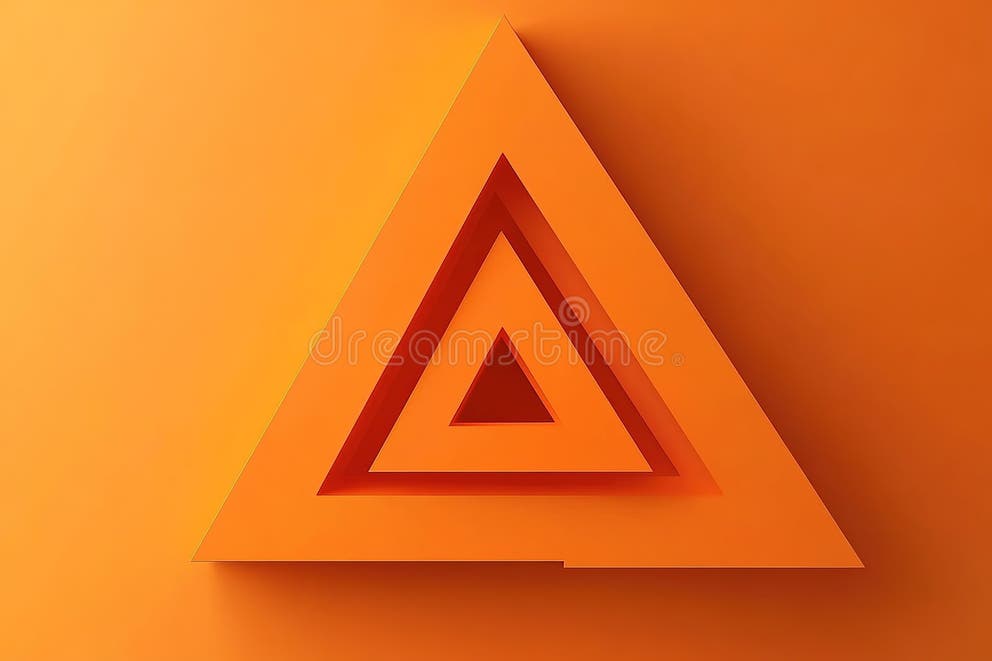 Vibrant Orange Triangular Gradient Background: Abstract Geometric ...