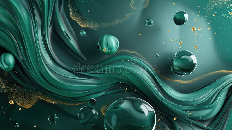 Organic Green Abstract Background Inspired by Nature, Ai Generated ...
