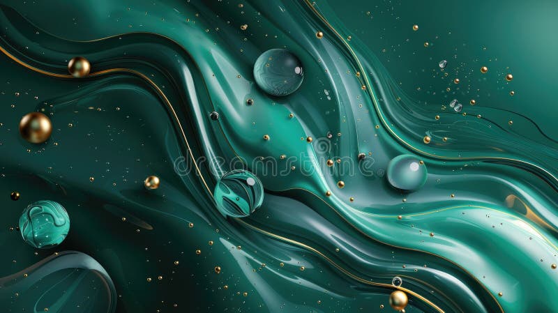 Organic Green Abstract Background Inspired by Nature, Ai Generated ...