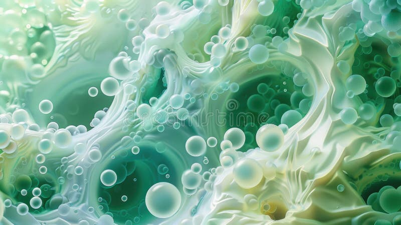 Organic Green Abstract Background Inspired by Nature, Ai Generated ...