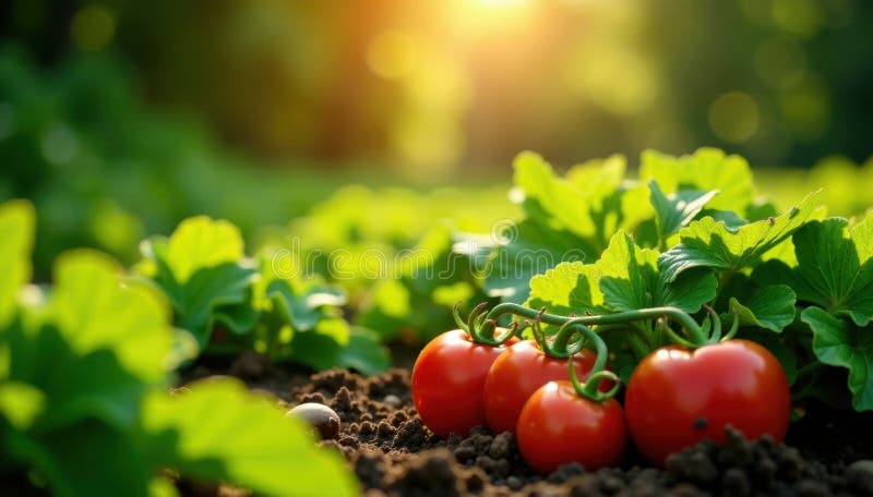 Vibrant Organic Vegetable Patch Basking in Sun, Harvest, Soil, Growth ...