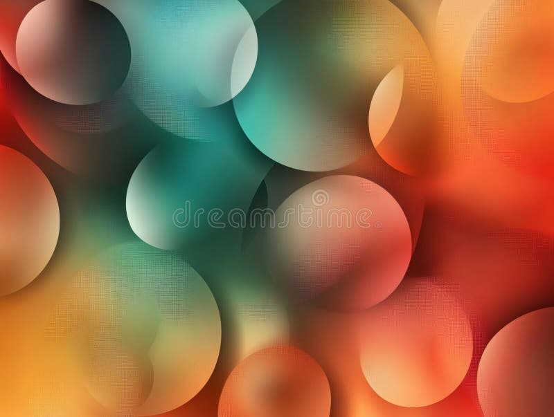Vibrant Overlapping Circles Forming Dynamic Abstract Background with ...