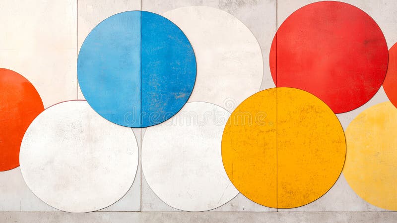 Vibrant Overlapping Circles in Various Colors Form a Modern Abstract ...