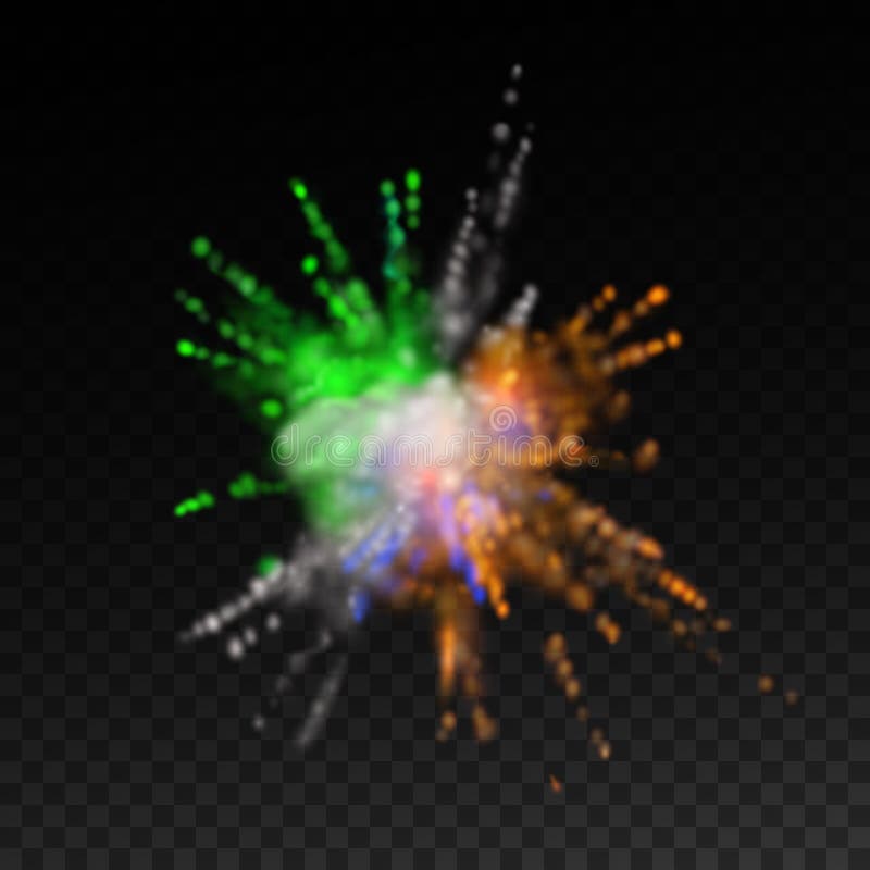 Vibrant paint blast. stock vector. Illustration of festival - 89402224