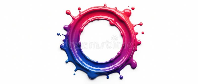 Vibrant Paint Drip Circle Stickers Bold Abstract Designs for Creative ...
