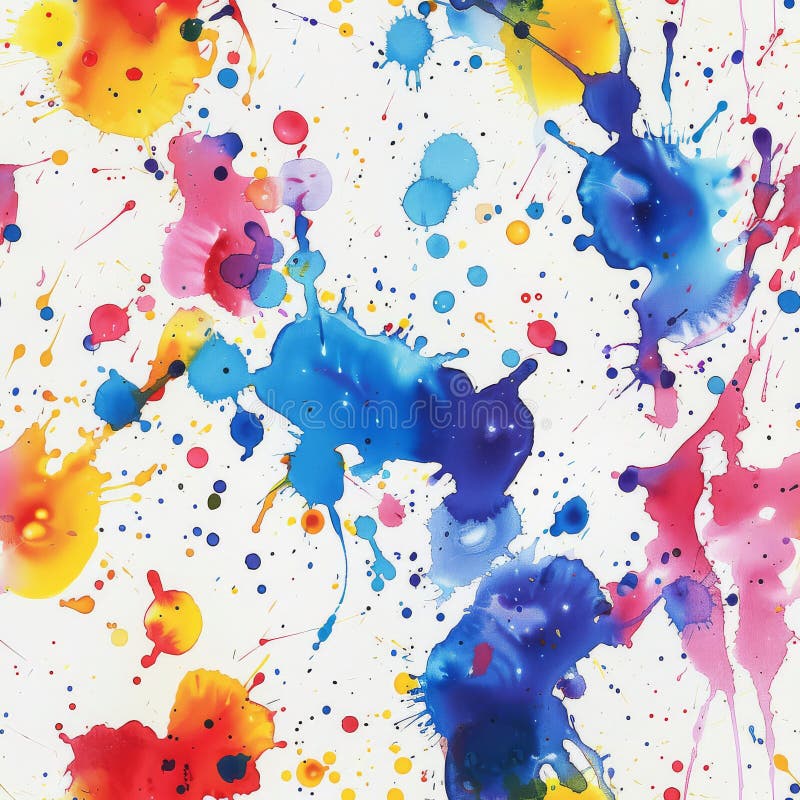 Vibrant Paint Drips Create an Abstract Visual Feast Stock Illustration ...