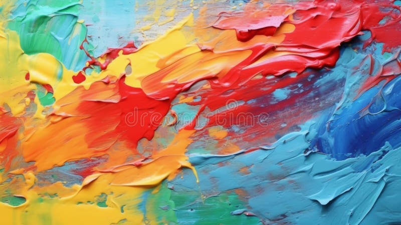 Vibrant Paint Palette with Multiple Layers Stock Illustration ...