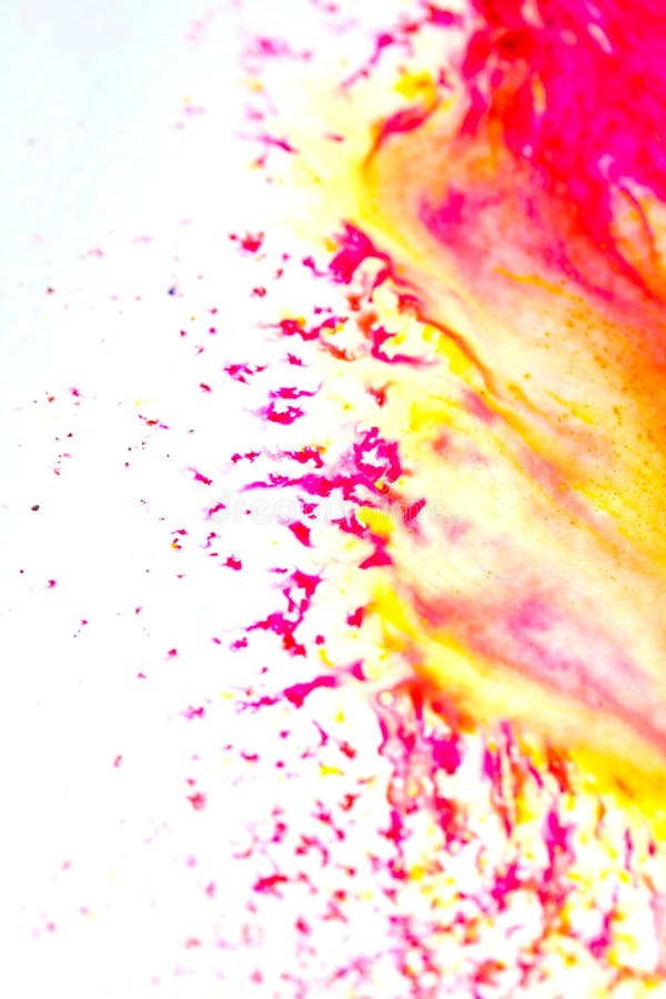 Vibrant Paint Powder and Splashes in Watercolour Painting Exploding ...