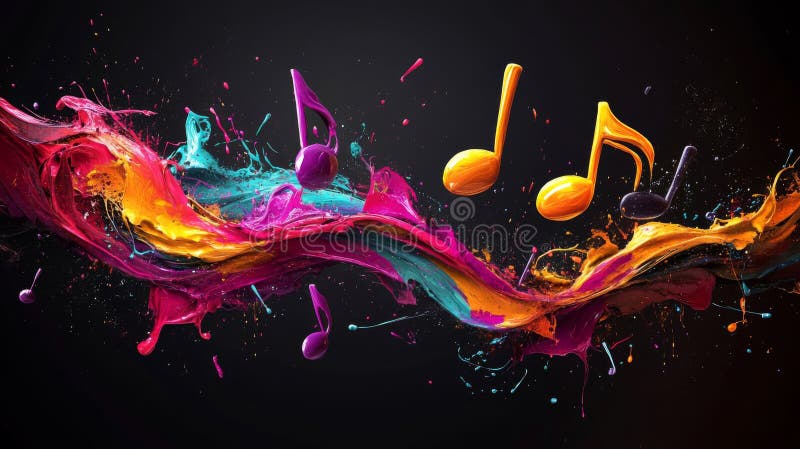 Music Notes Splash Background Stock Illustrations – 1,281 Music Notes ...