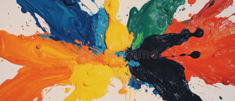 Vibrant Paint Splash Overlay Texture for Creative Projects and ...