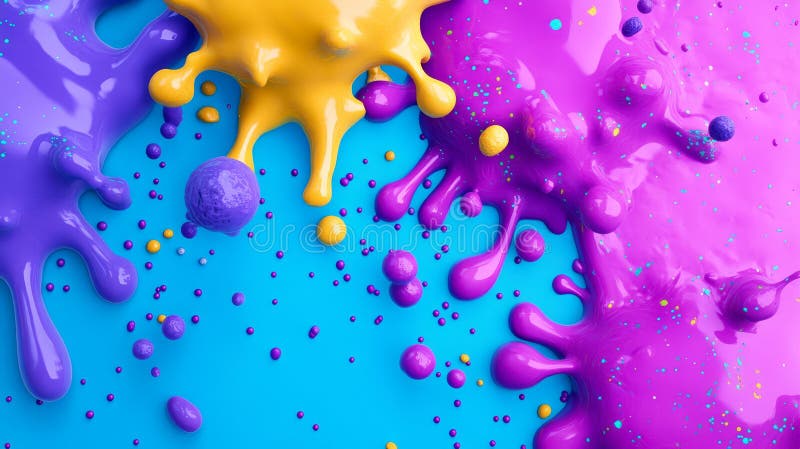 Vibrant Paint Splatter Background Colorful Paint Explosion Vibrant Hues ...
