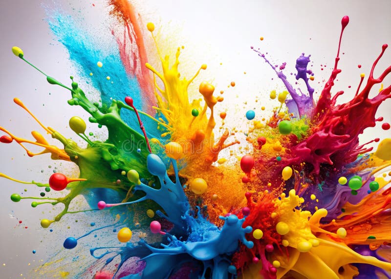 Vibrant Paint Splatter Background a Dynamic Design Element for ...