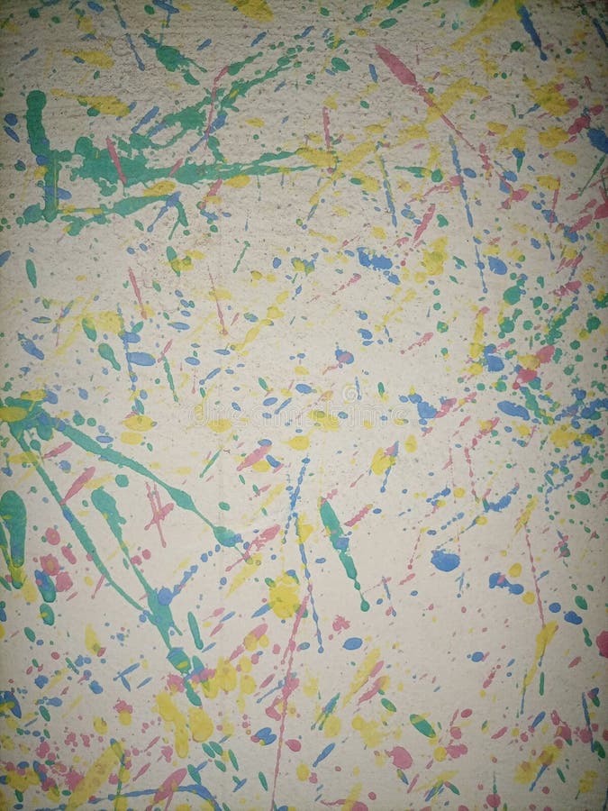 Vibrant Paint Splatter Designed Stock Photo - Image of green, mural ...