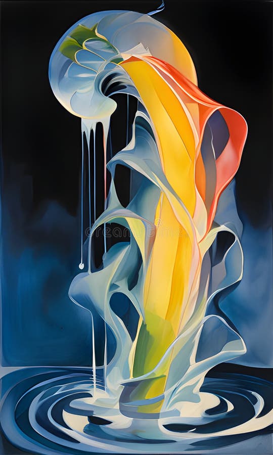 Vibrant Palette: a Symphony of Paint Color Drops Stock Image - Image of ...