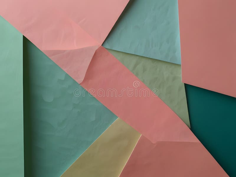Vibrant Paper Backdrop Featuring an Assortment of Shapes for Artistic ...
