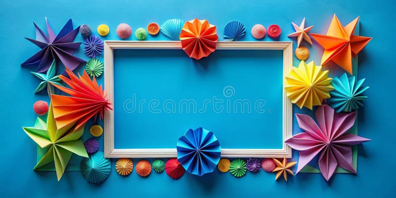 Vibrant Paper Craft Frame for Festive Designs and Celebrations ...