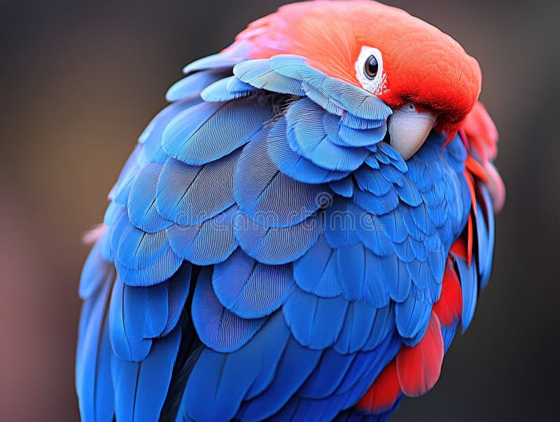 Vibrant Parrot Feathers in Multicolor Patterns with Close Texture ...