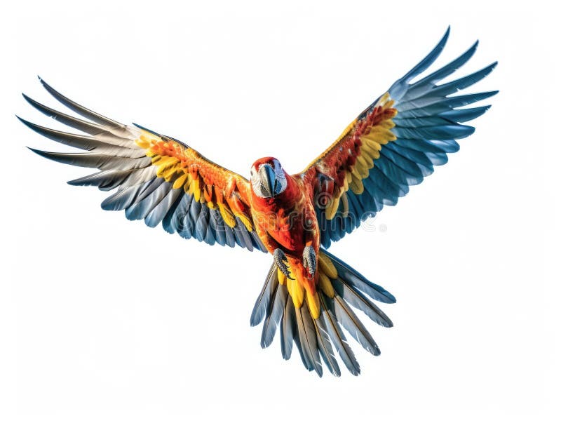 Vibrant Parrot Illustration in Detailed Comic Book Style Stock Photo ...