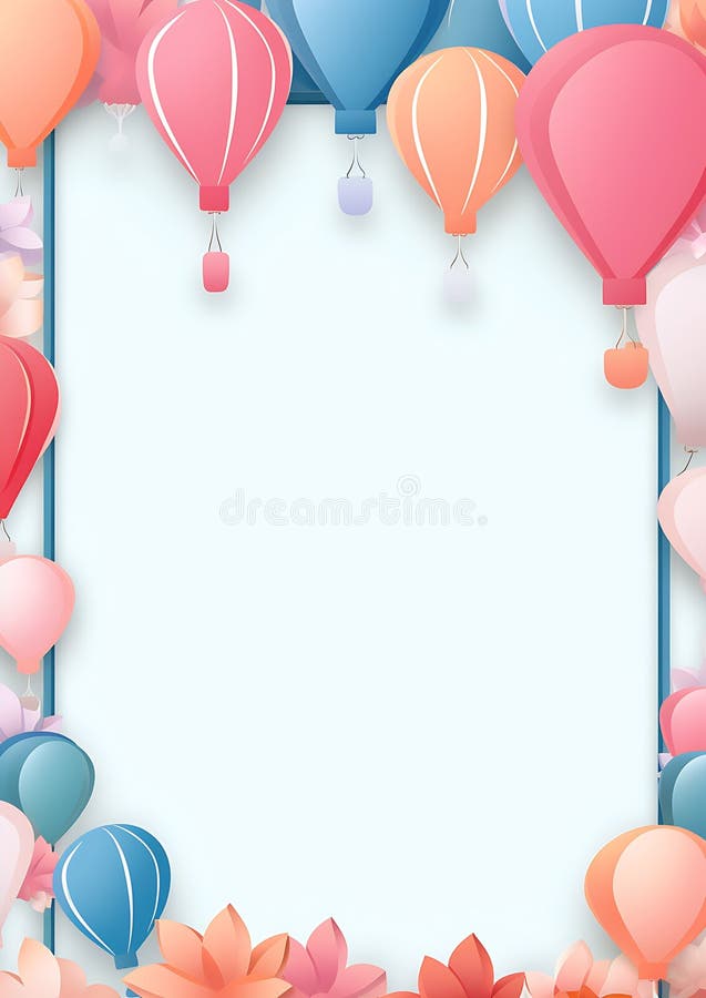 Vibrant Party Invitation Frames Stock Illustration - Illustration of ...