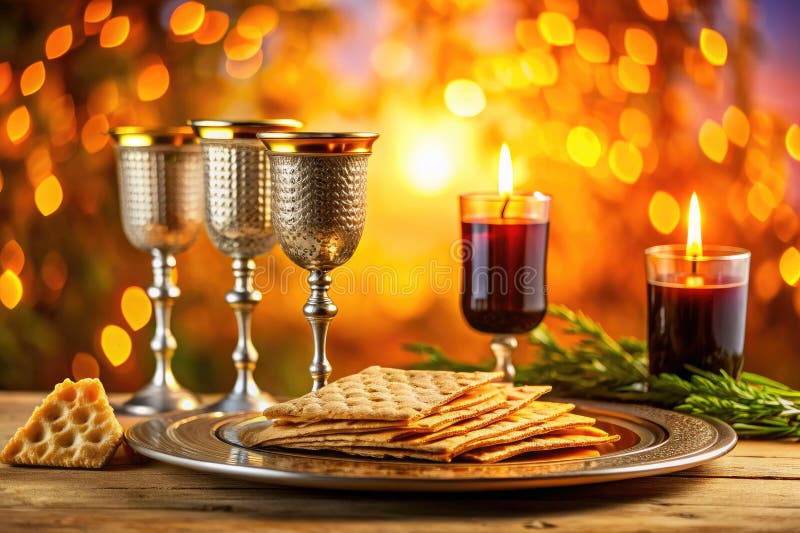 A Vibrant Passover Seder Table Setting Celebrating Community and ...