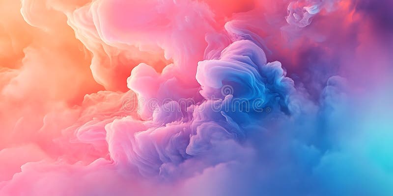 Vibrant Pastel Cloud Background Dreamy Color Palette for Design ...