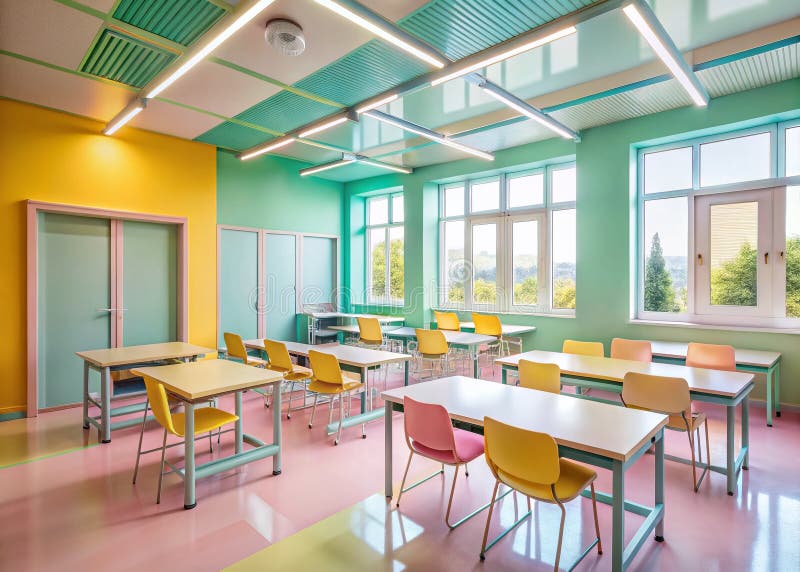 Pastel Classroom Backdrop Stock Illustrations – 475 Pastel Classroom ...